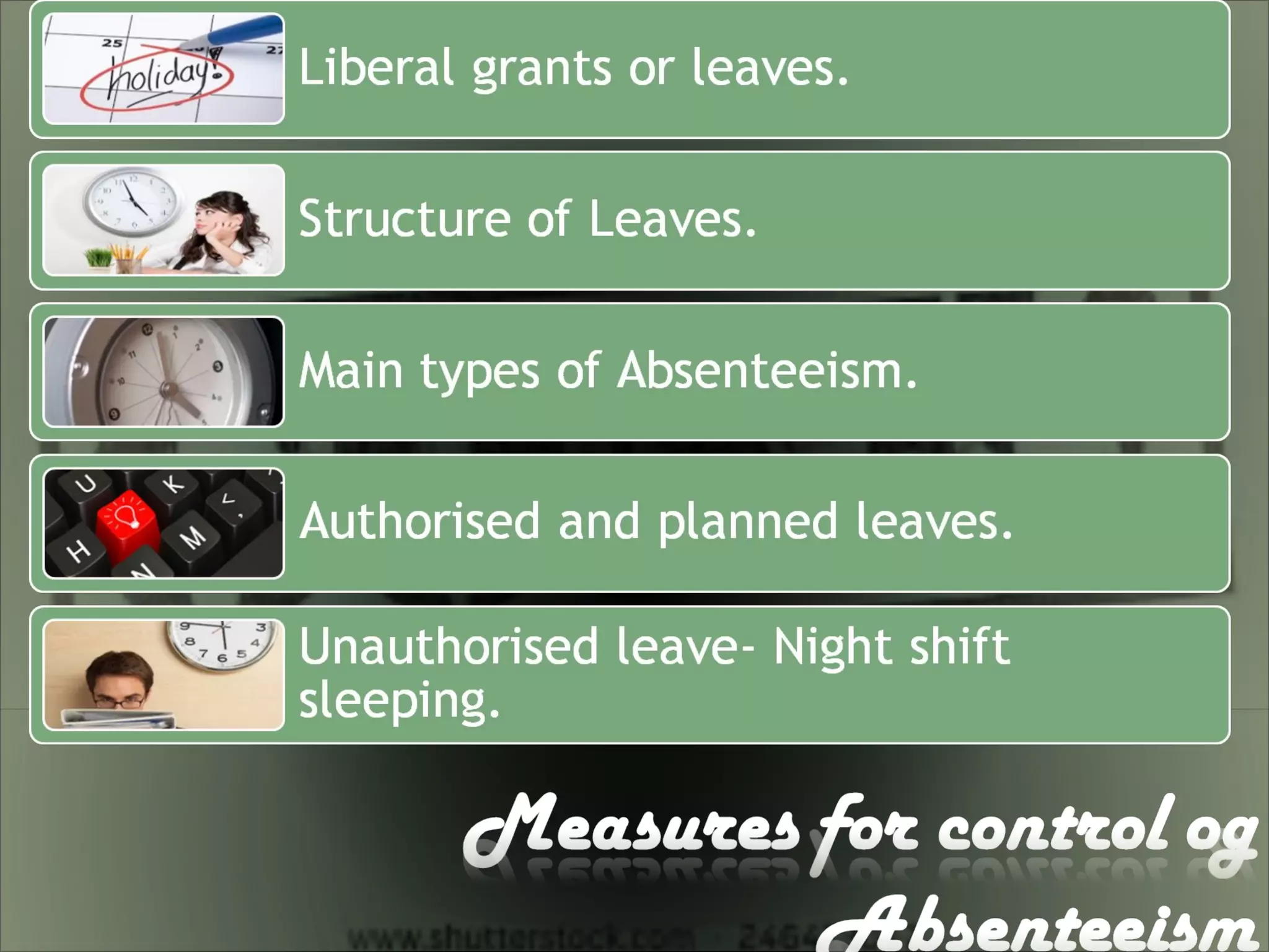 Role of Absenteeism in labor turnover | PPT