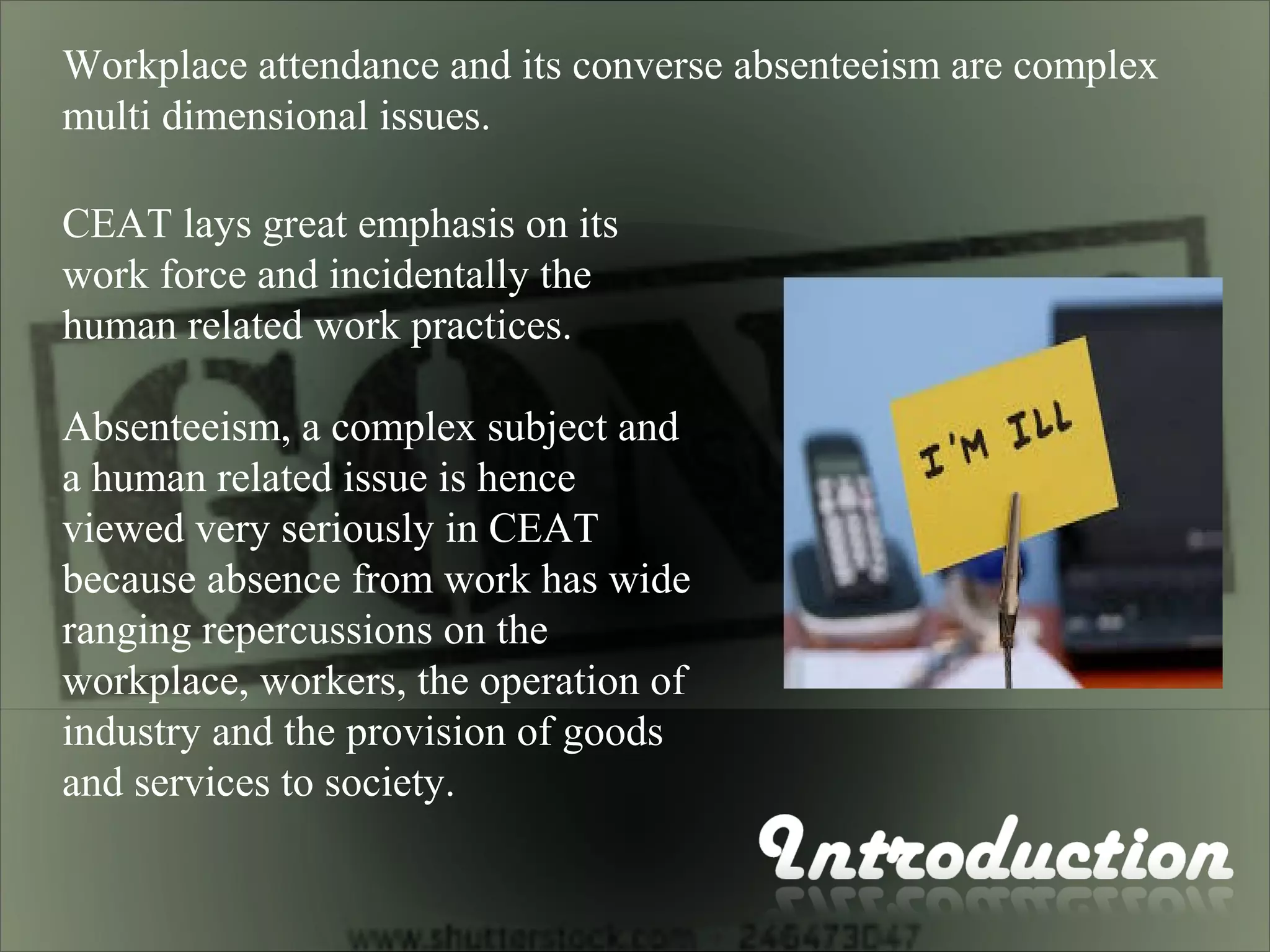 Role of Absenteeism in labor turnover | PPT