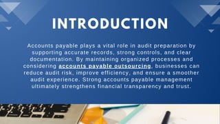 Role of Accounts Payable in Audit Preparation | PDF