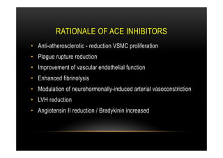 Role of ACE Inhibitors as Secondary Prevention in ACS | PDF