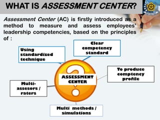 The role of assessment center in managing employees' placement | PPT