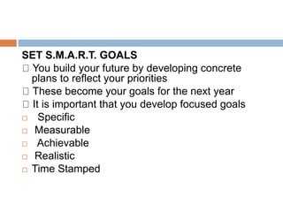 Role of action planning in career planning | PPT