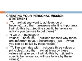 Role of action planning in career planning | PPT