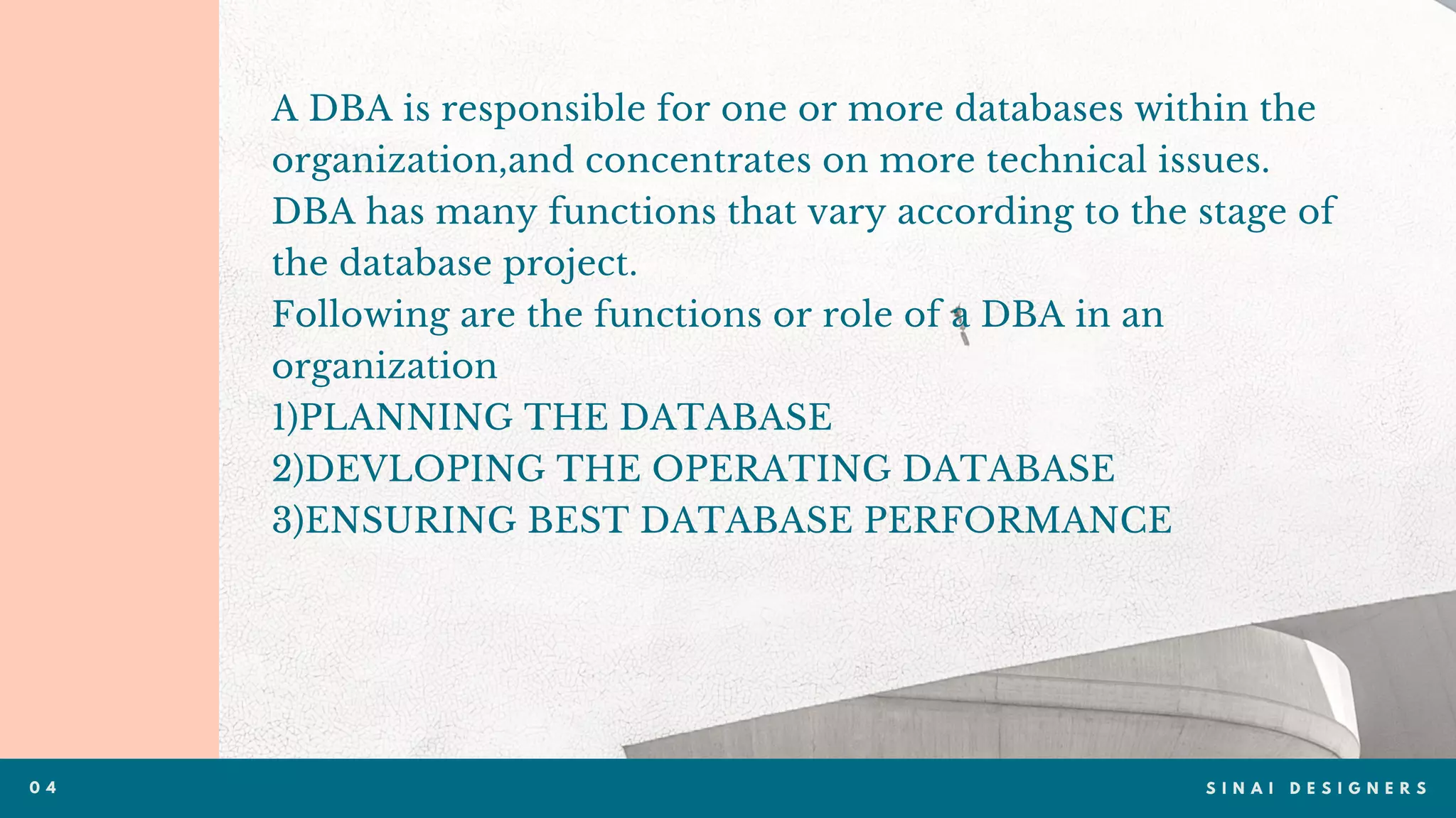 Role of a DBA | PDF