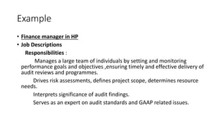 Role of a finance manager | PPTX