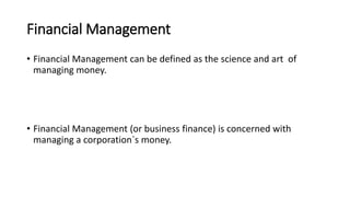 Role of a finance manager | PPTX