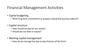 Role of a finance manager | PPTX