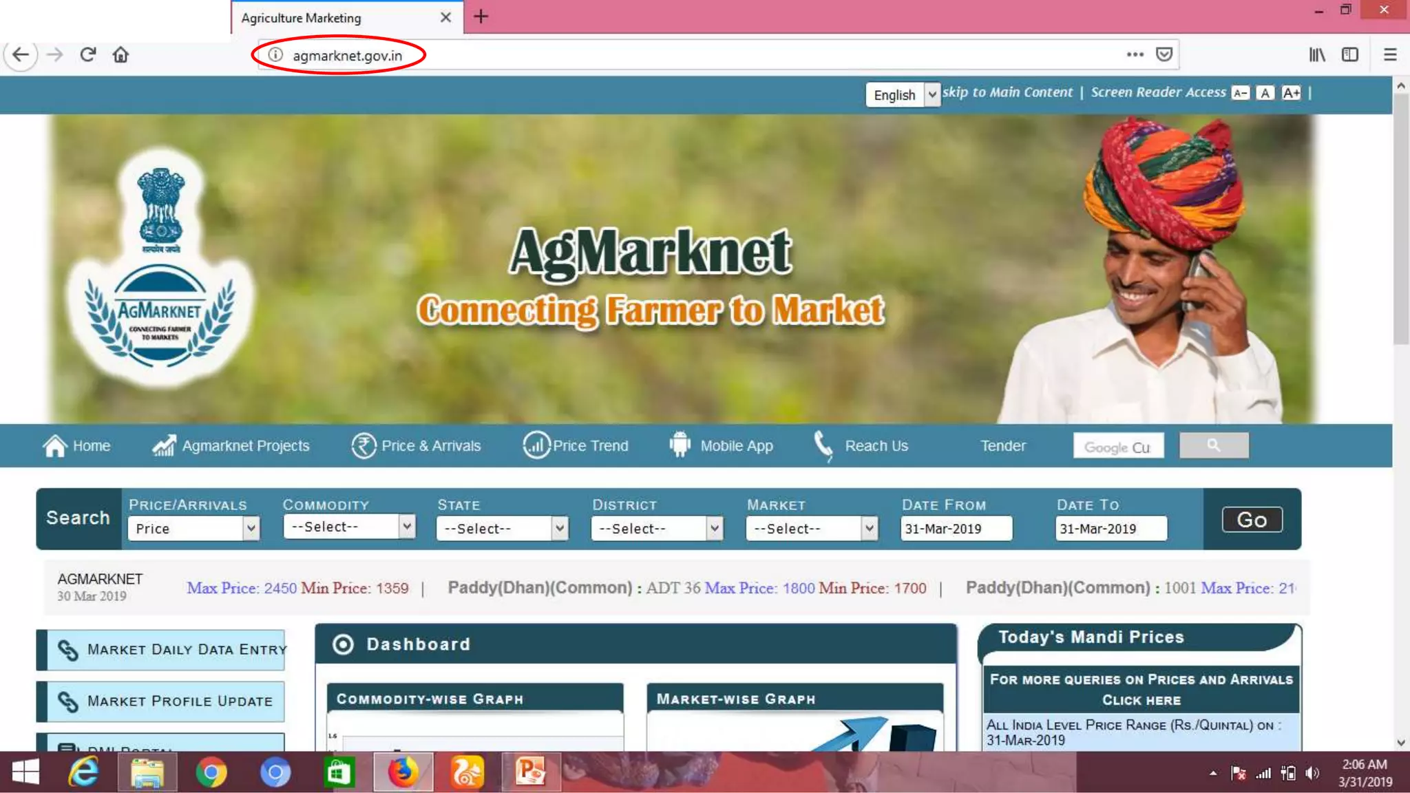 Role of Agmarknet | PPTX