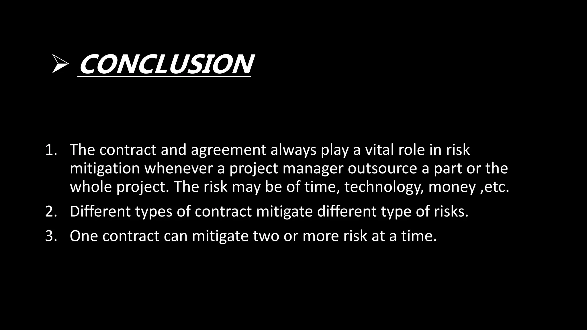 Role of agreement and contract in risk mitigation | PPT
