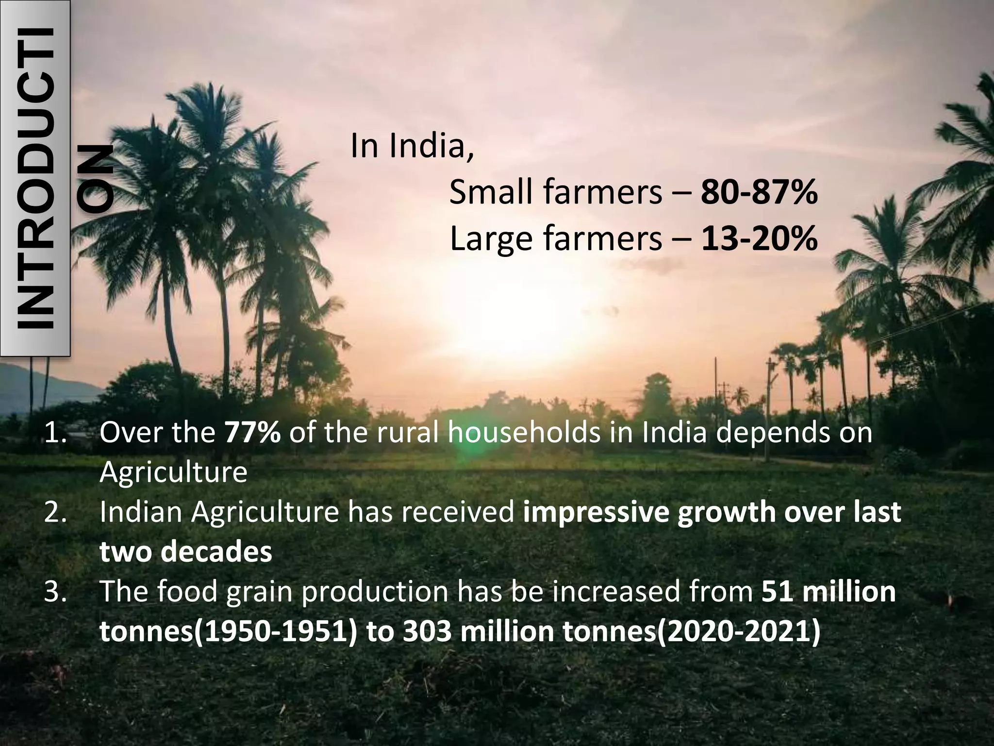 Role of agriculture in Indian economy | PPTX