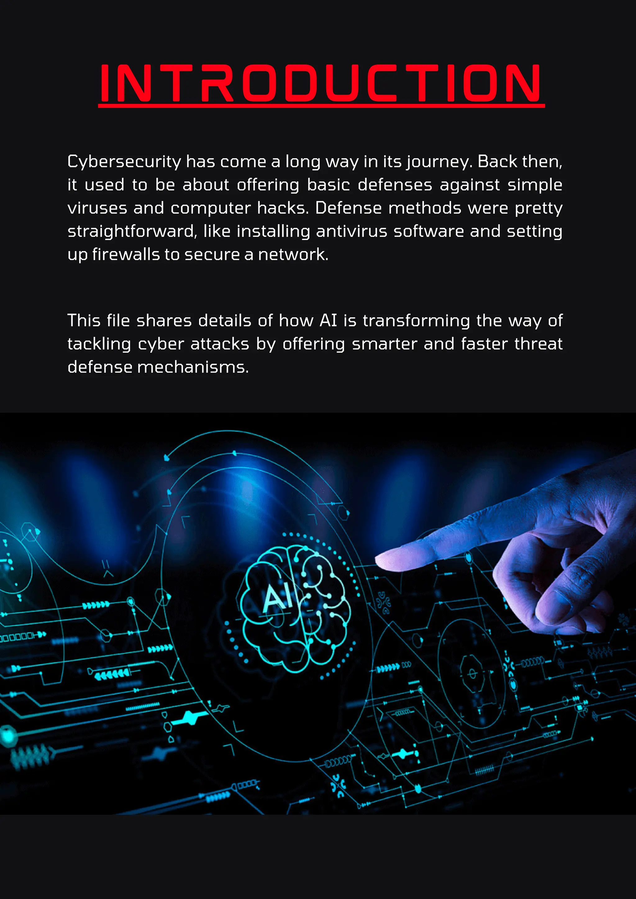 Role of AI in Cybersecurity For Empowering Cyber Defenders | PDF