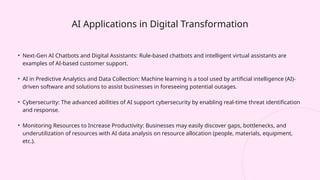 Role of AI in Digital Transformation Capabilities and Benefits.pptx