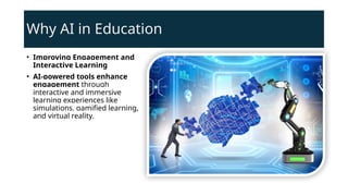 Role of AI (Artificial Intelligence) in Education | PPTX