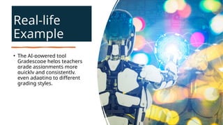 Role of AI (Artificial Intelligence) in Education | PPTX
