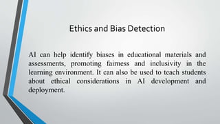 Role of AI in HEIs , AI....,....,.......... | PPT