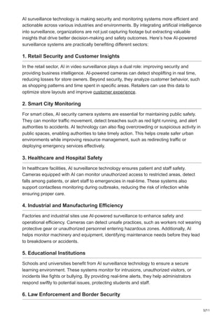 Role of AI in Surveillance System.pdf overview | PDF