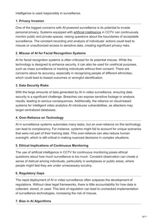 Role of AI in Surveillance System.pdf overview | PDF