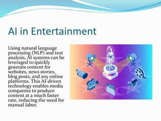 Role of AI in Various Technologies.ppsx