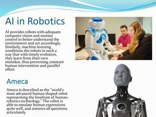 Role of AI in Various Technologies.ppsx