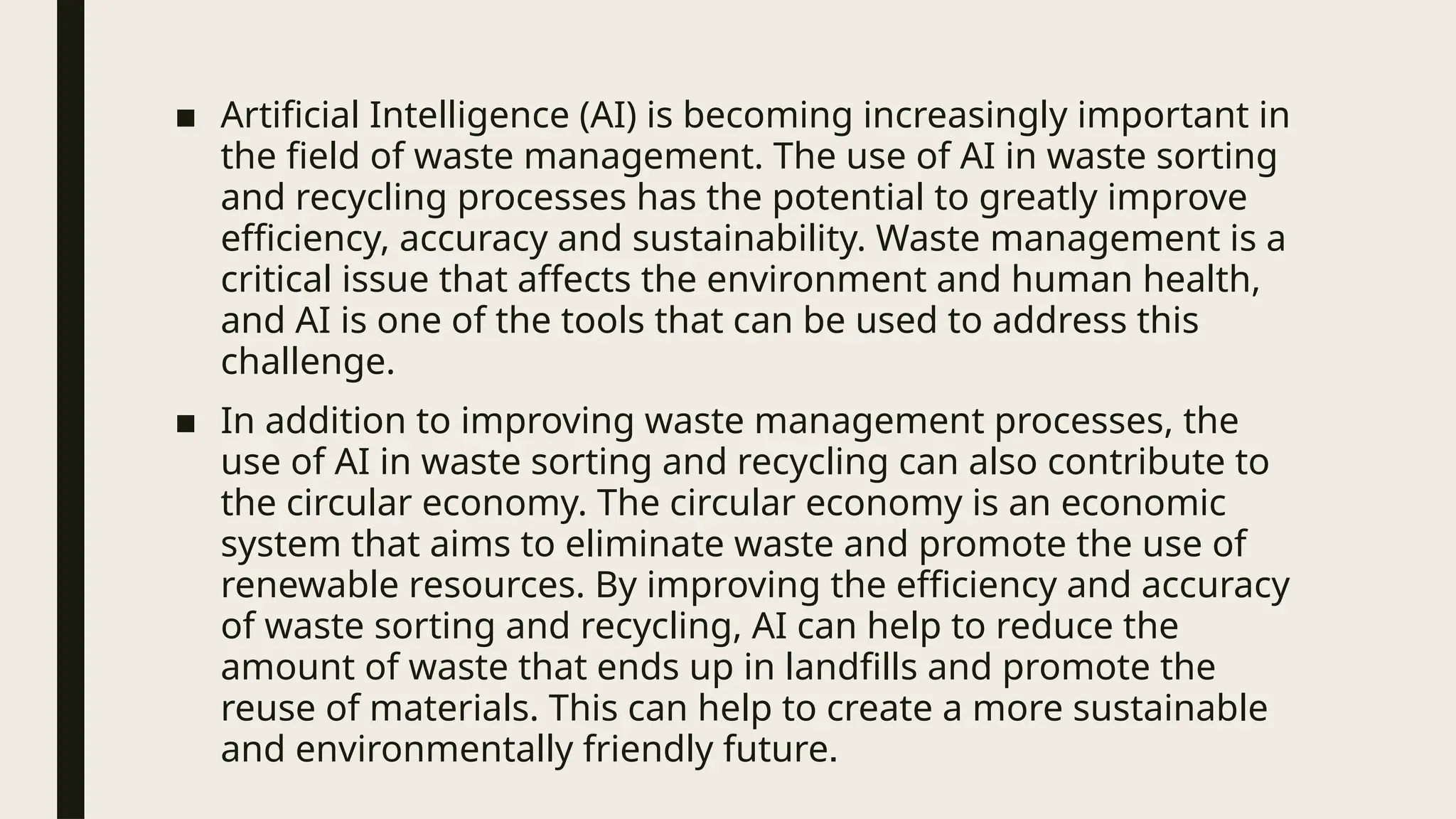Role of ai in waste sorting and recycling.pptx