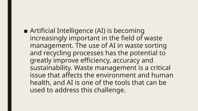 Role of ai in waste sorting and recycling.pptx