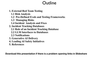 September Update (including NIST ARIA Testing): Role of AI Safety ...