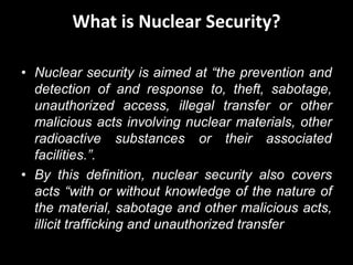 Role of a lawyer in nuclear safety,security and safeguards | PPTX