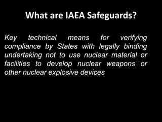 Role of a lawyer in nuclear safety,security and safeguards | PPTX
