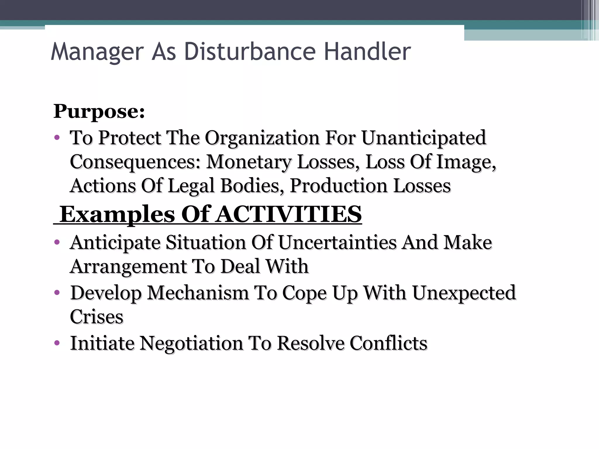 Role Of A Manager | PPT