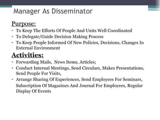 Role Of A Manager | PPT