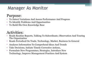 Role Of A Manager | PPT