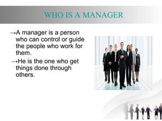 Role of a manager | PPT
