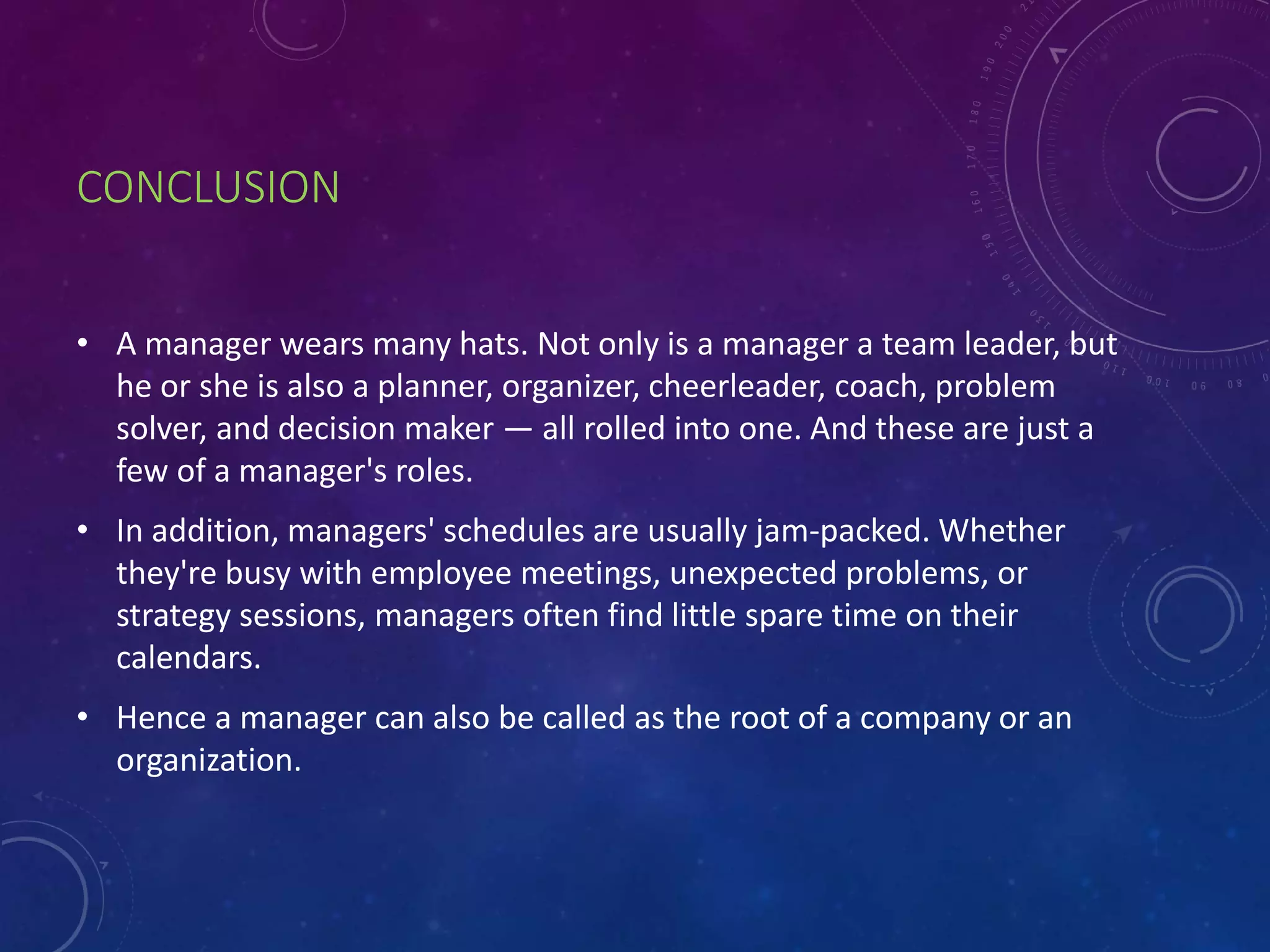 ROLE OF A MANAGER | PPTX