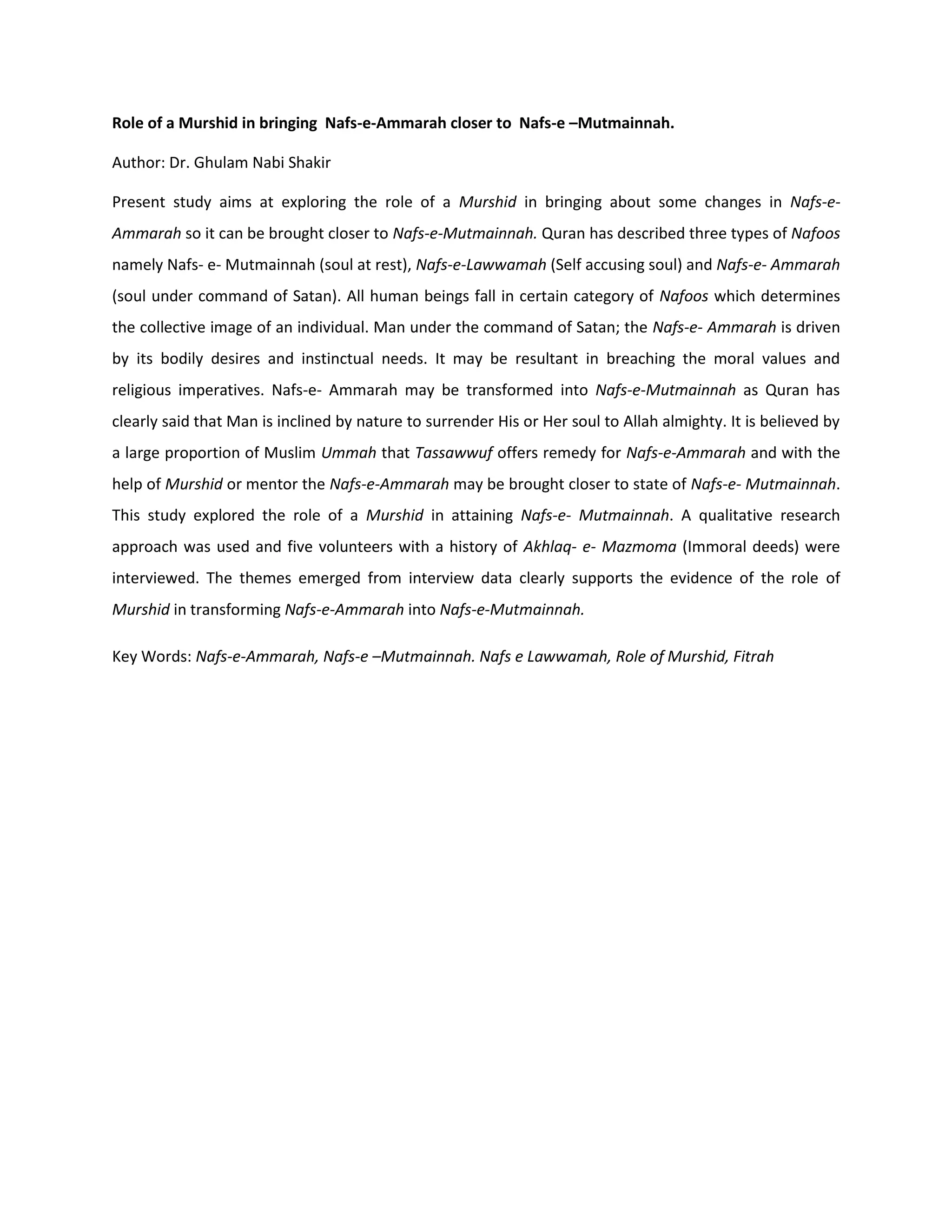 Role of a Murshid in bringing Nafs.docx