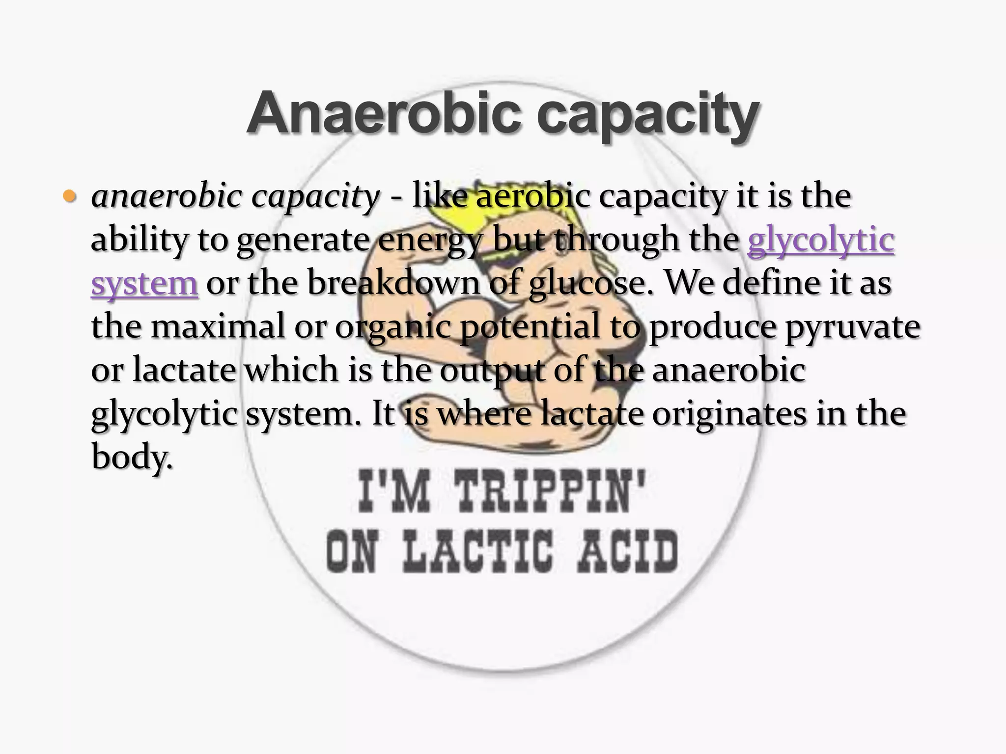 Role of anaerobic and anaerobic metabolism in exercise. | PPTX