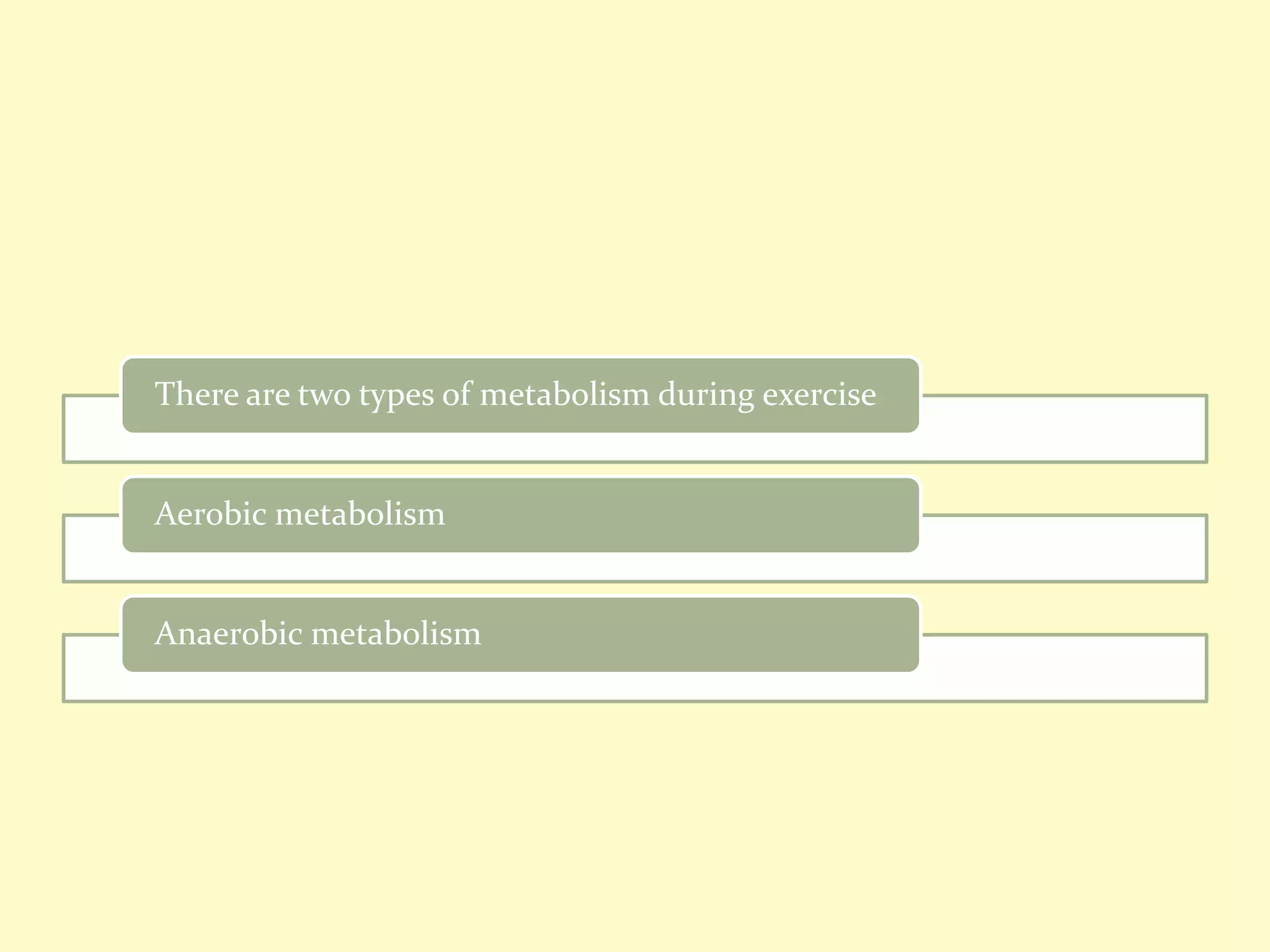 Role of anaerobic and anaerobic metabolism in exercise. | PPTX