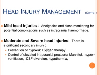 Management of Head Injury | PPTX