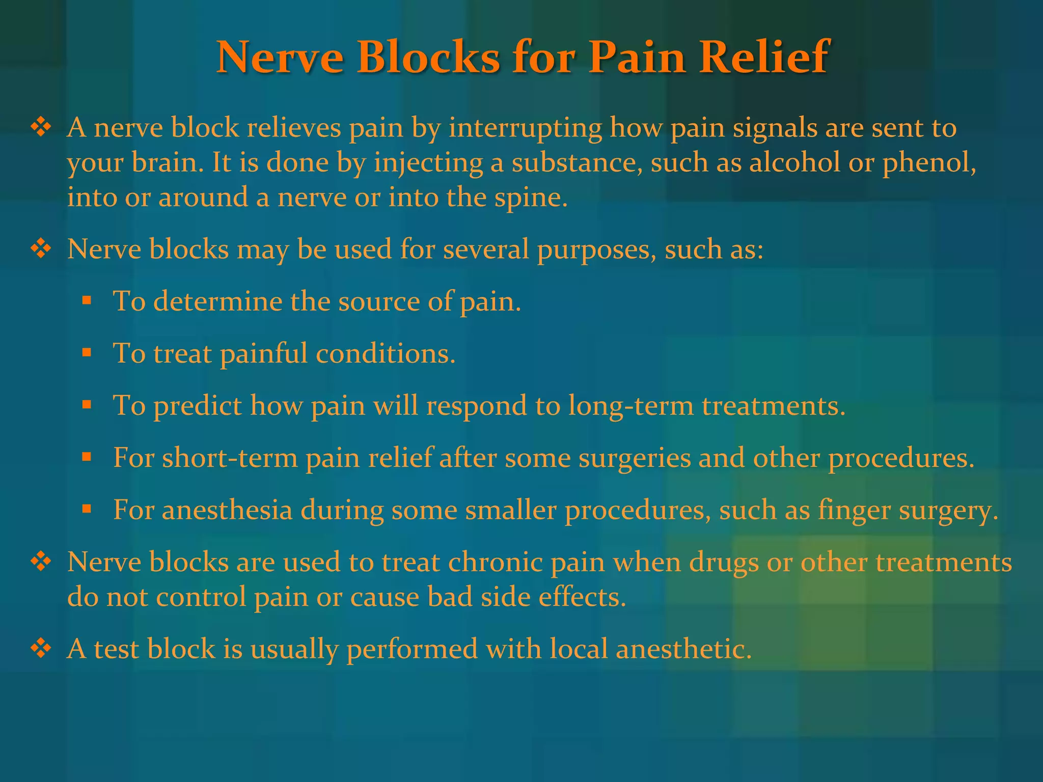 Role of anaesthesiologist in management of cancer pain | PPTX