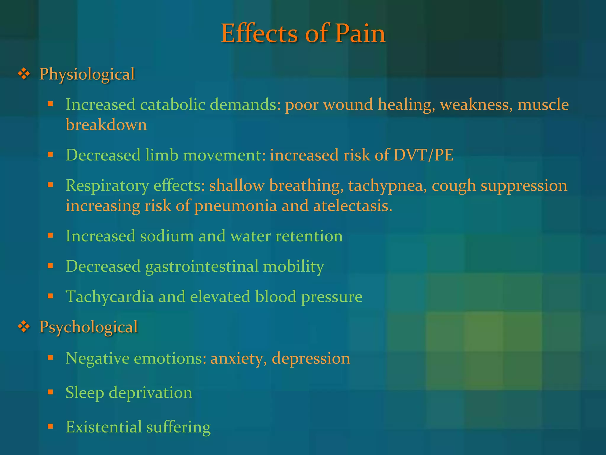 Role of anaesthesiologist in management of cancer pain | PPTX