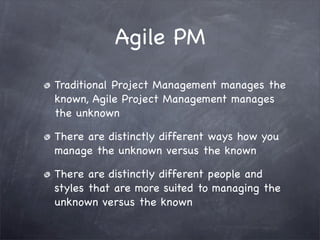 Role of an agile Project Manager | PDF