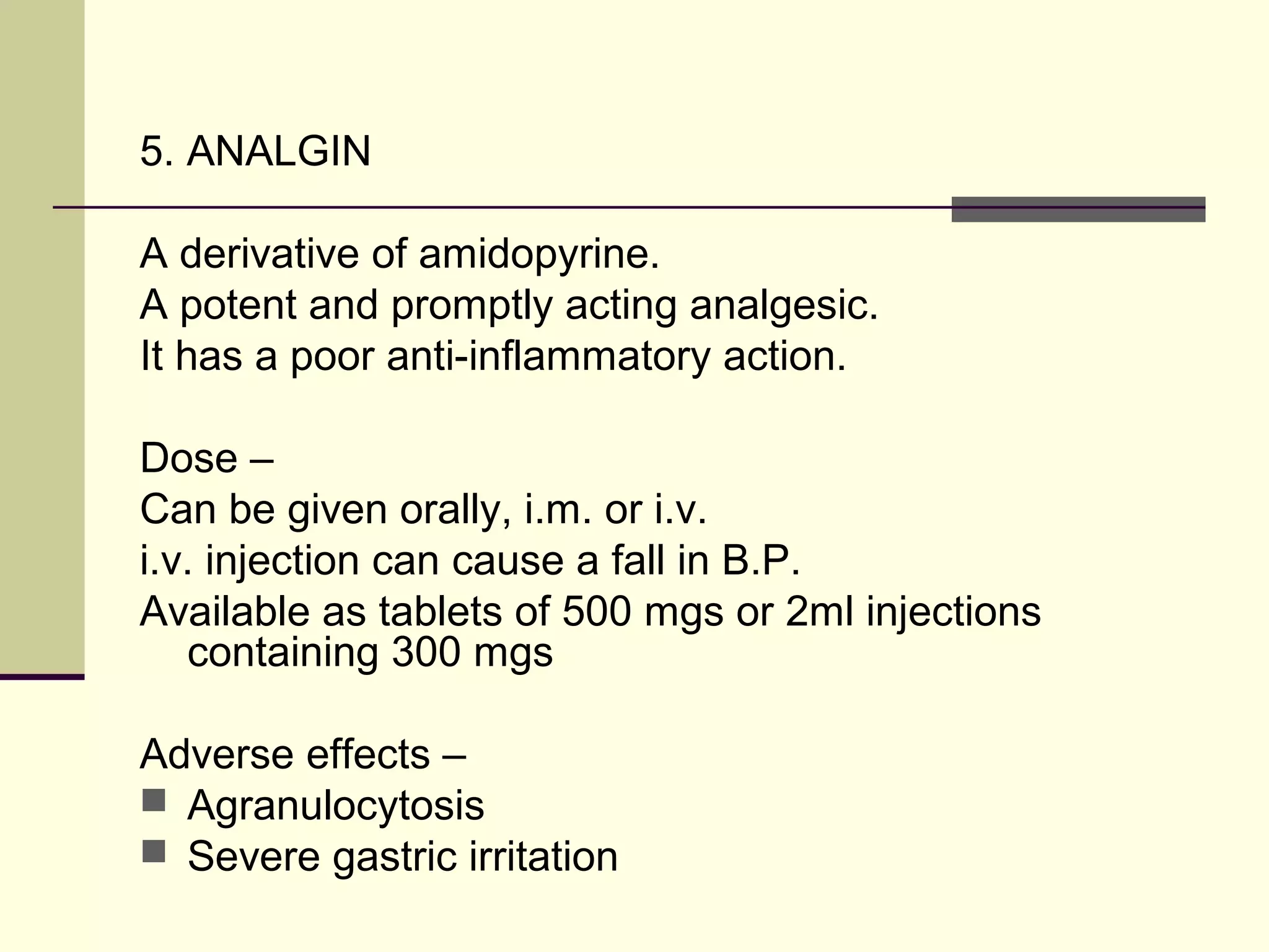 Role of analgesics in exodontics | PPT | Digestive Disorders | Diseases ...