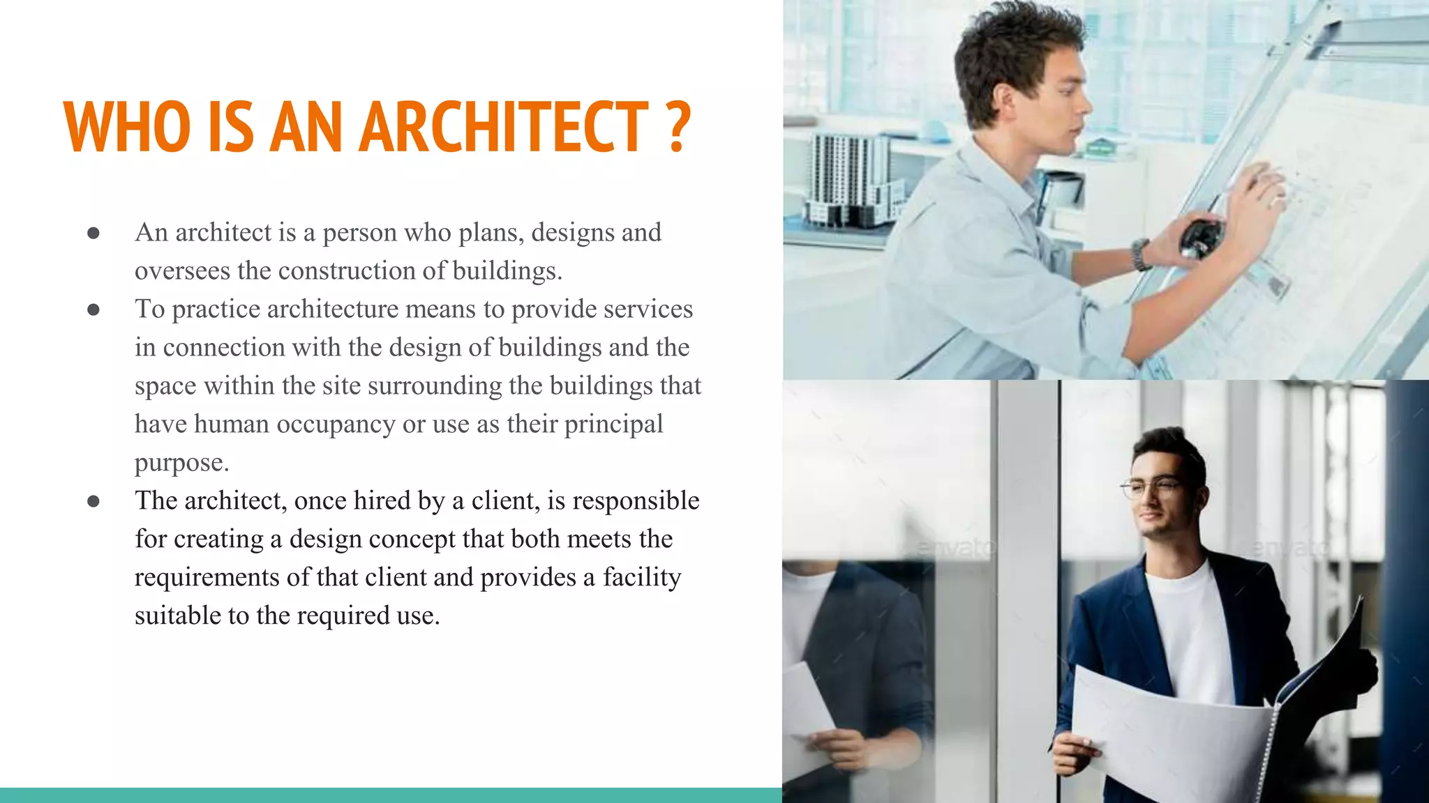 Role of an architect | PPTX
