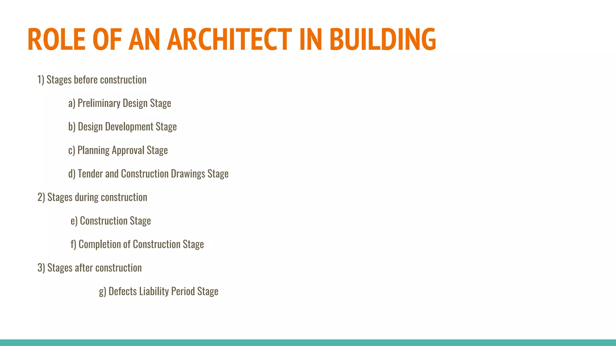 Role of an architect | PPTX