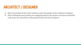 Role of an architect | PPTX