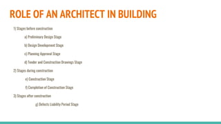 Role of an architect | PPTX