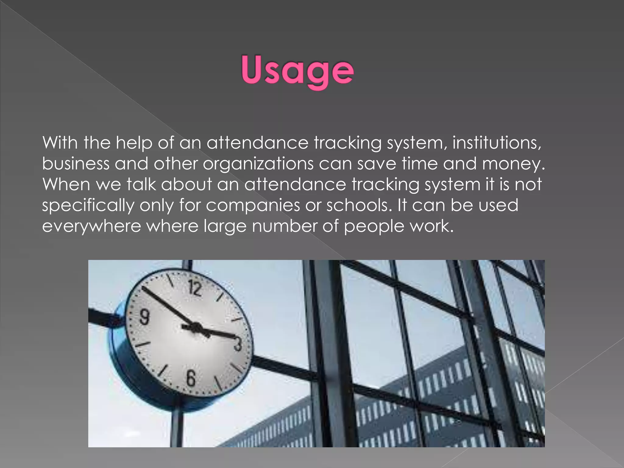 Role of an attendance monitoring system | PPT