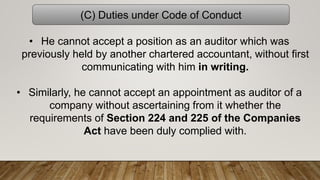 Role of an Auditor in Corporate Sector (PPT) | PPTX