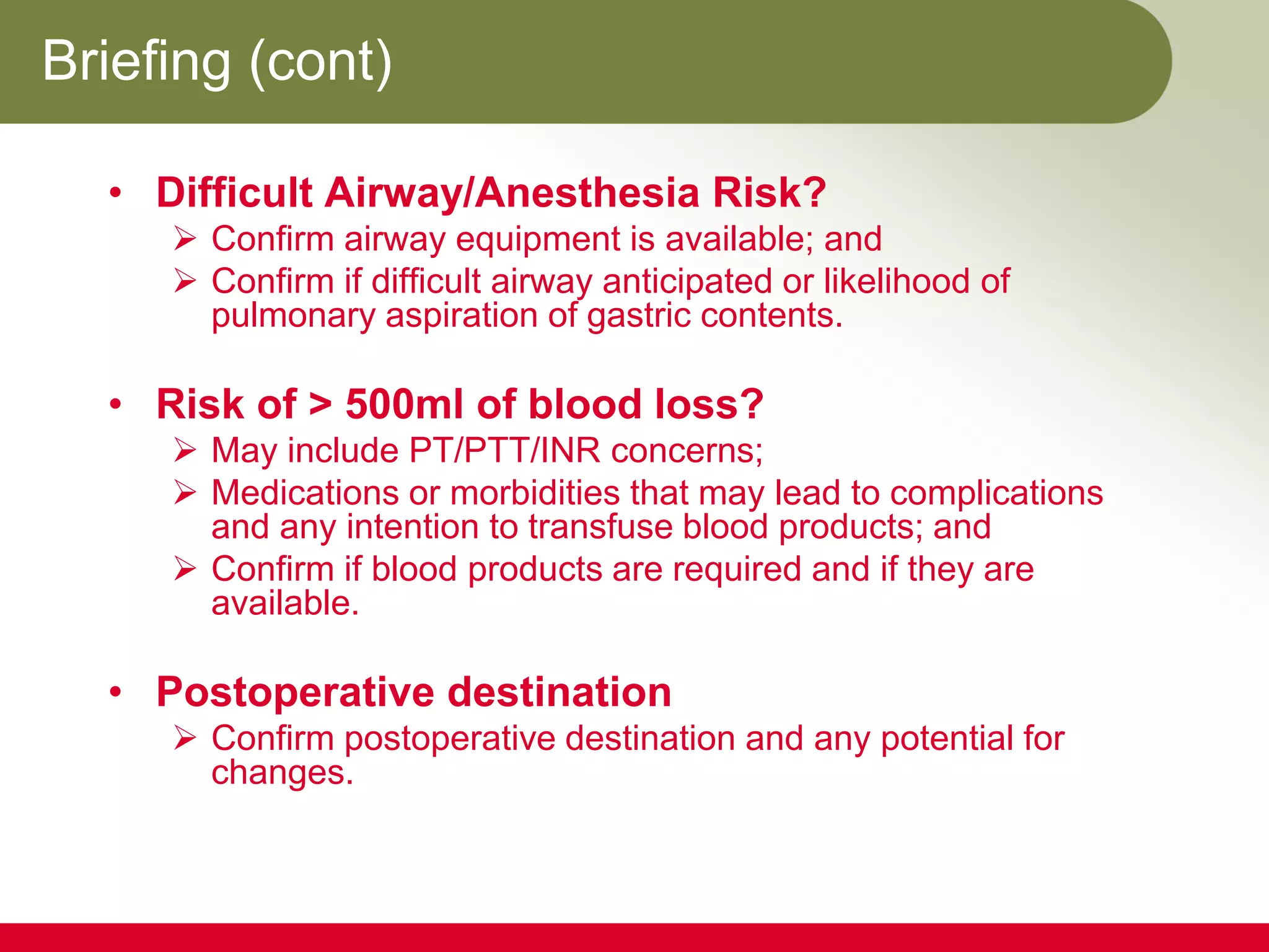 Role of anesthesia nurse in operation theatre | PDF