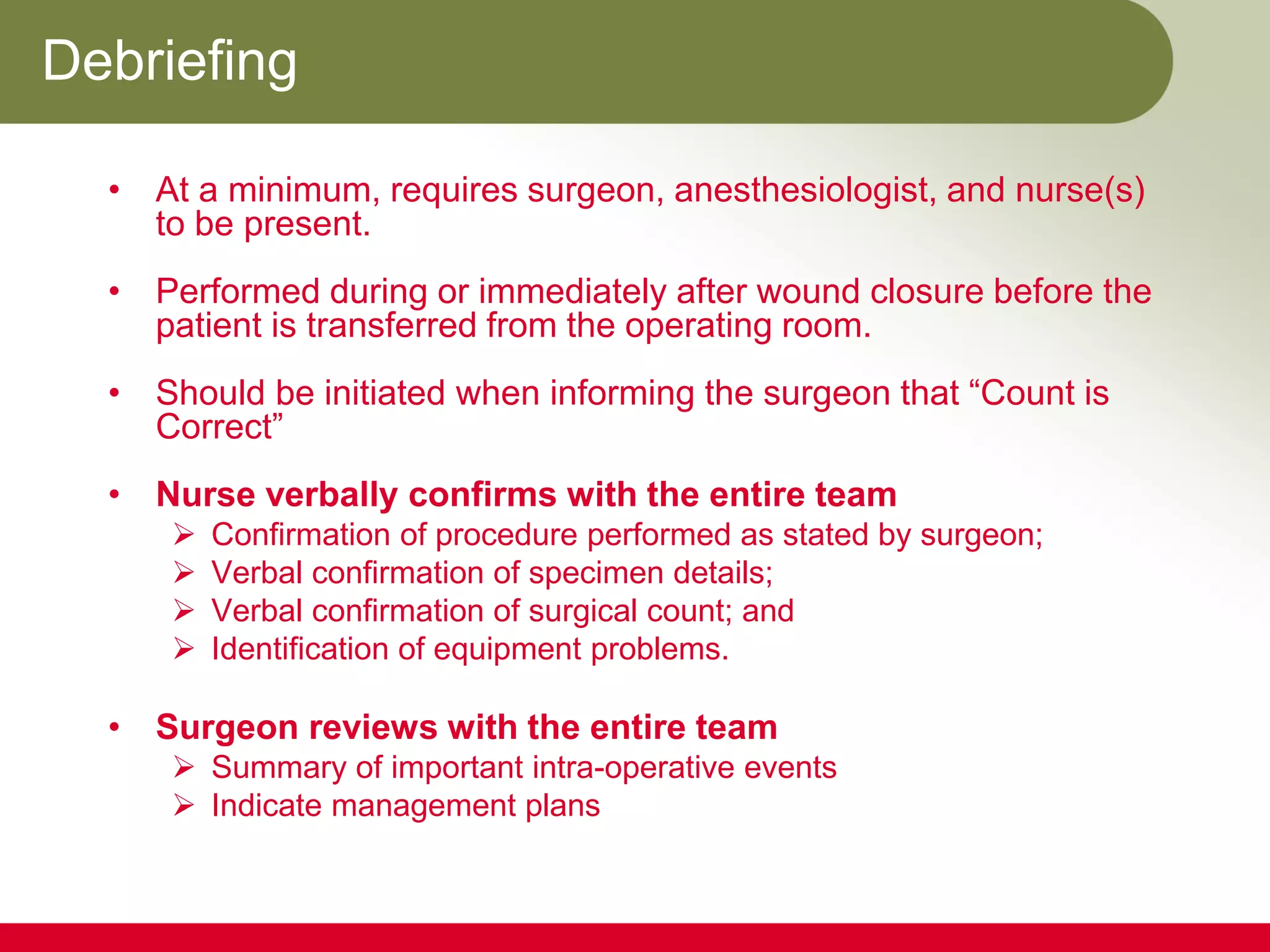 Role of anesthesia nurse in operation theatre | PDF