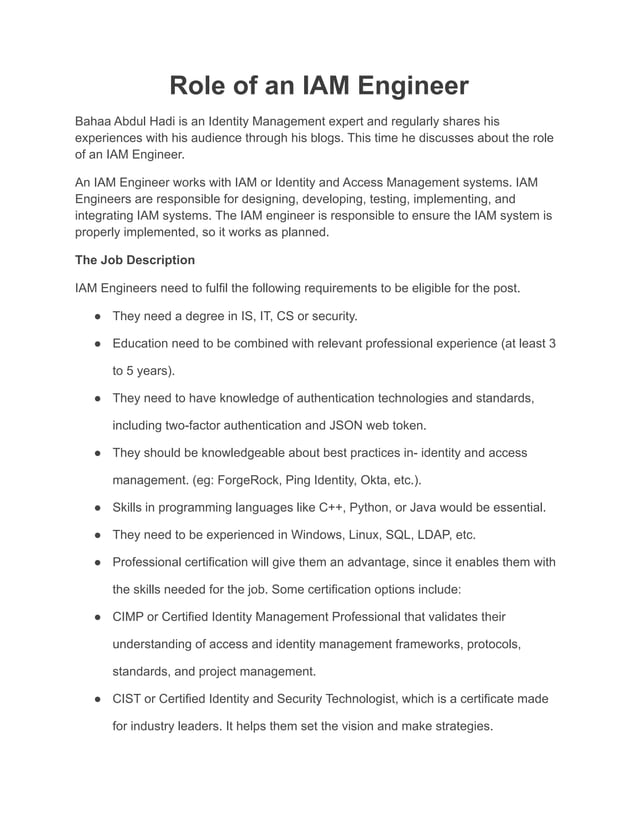 Role of an IAM Engineer - Bahaa Abdul Hadi.pdf